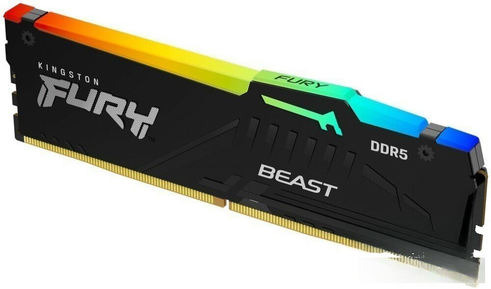 Модуль памяти DDR5 32Gb Kingston 5600 Fury Beast RGB KF556C40BBA-32