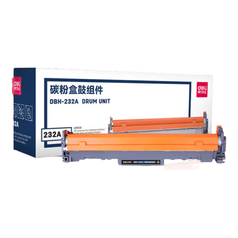 Черная картридж-комплект Deli CF232A для принтеров HP M227fdw M203d M203dn M227fdn 23000 страниц с чипом без барабана