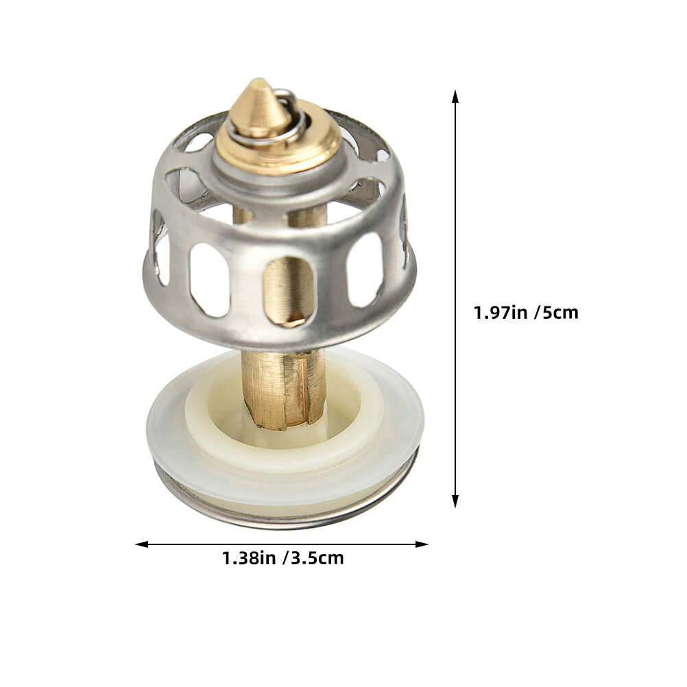 2Pcs Заглушка Для Раковины С Антизапахом И Защитой От Засоров 5.00X3.50X3.50Cm
