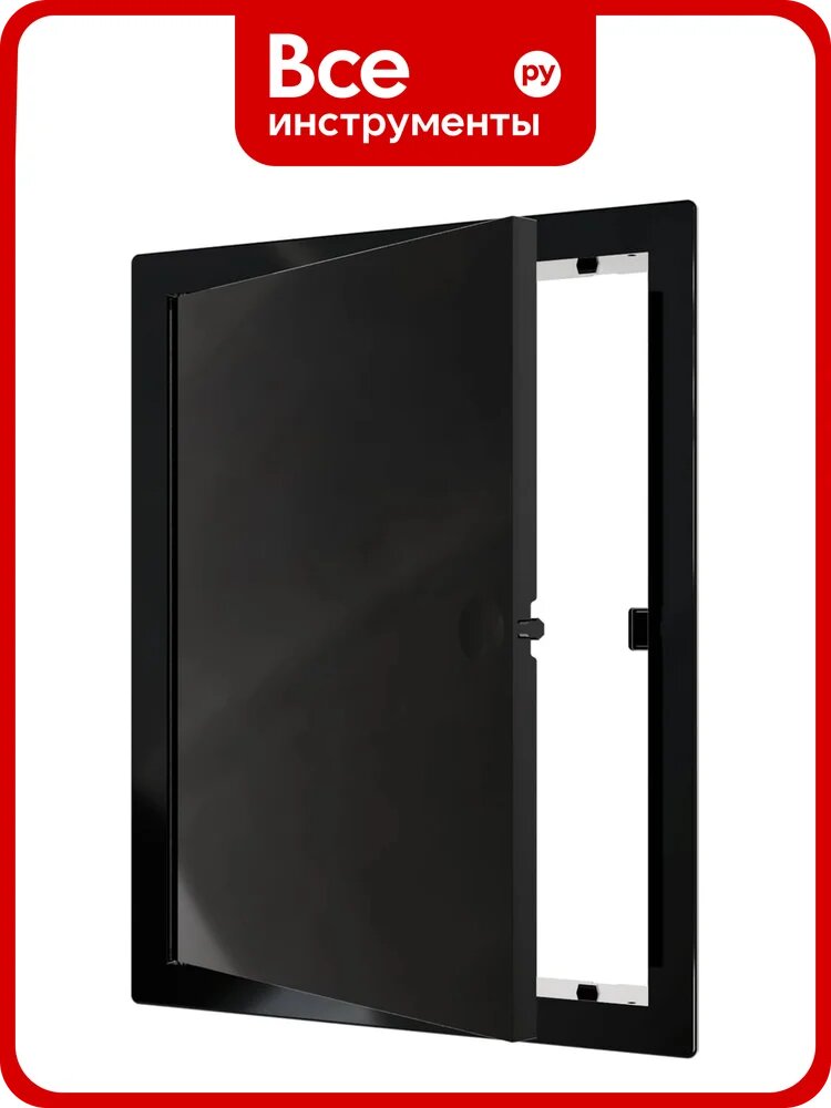 Люк ревизионный EVECS LN фланец, 150х200, нажимной, 172х222, пластик, Black L1520N black