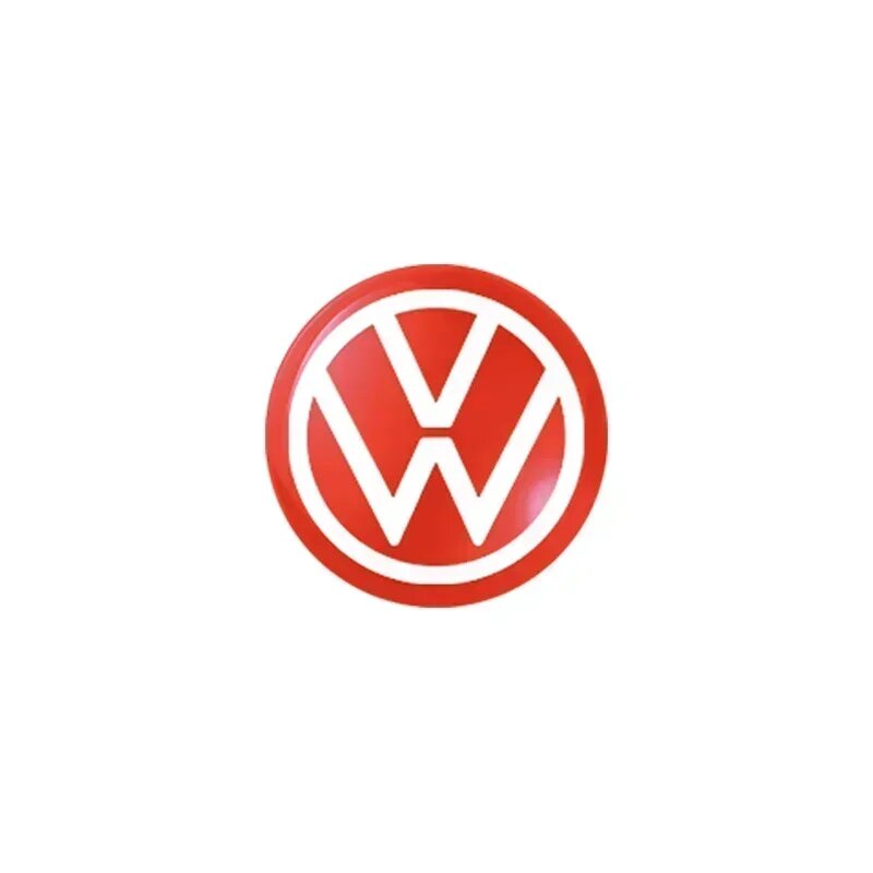 Наклейка на ключ автомобиля, брелок для ключей, аксессуары для Volkswagen Красный, VW-red, 12MM-5PCS