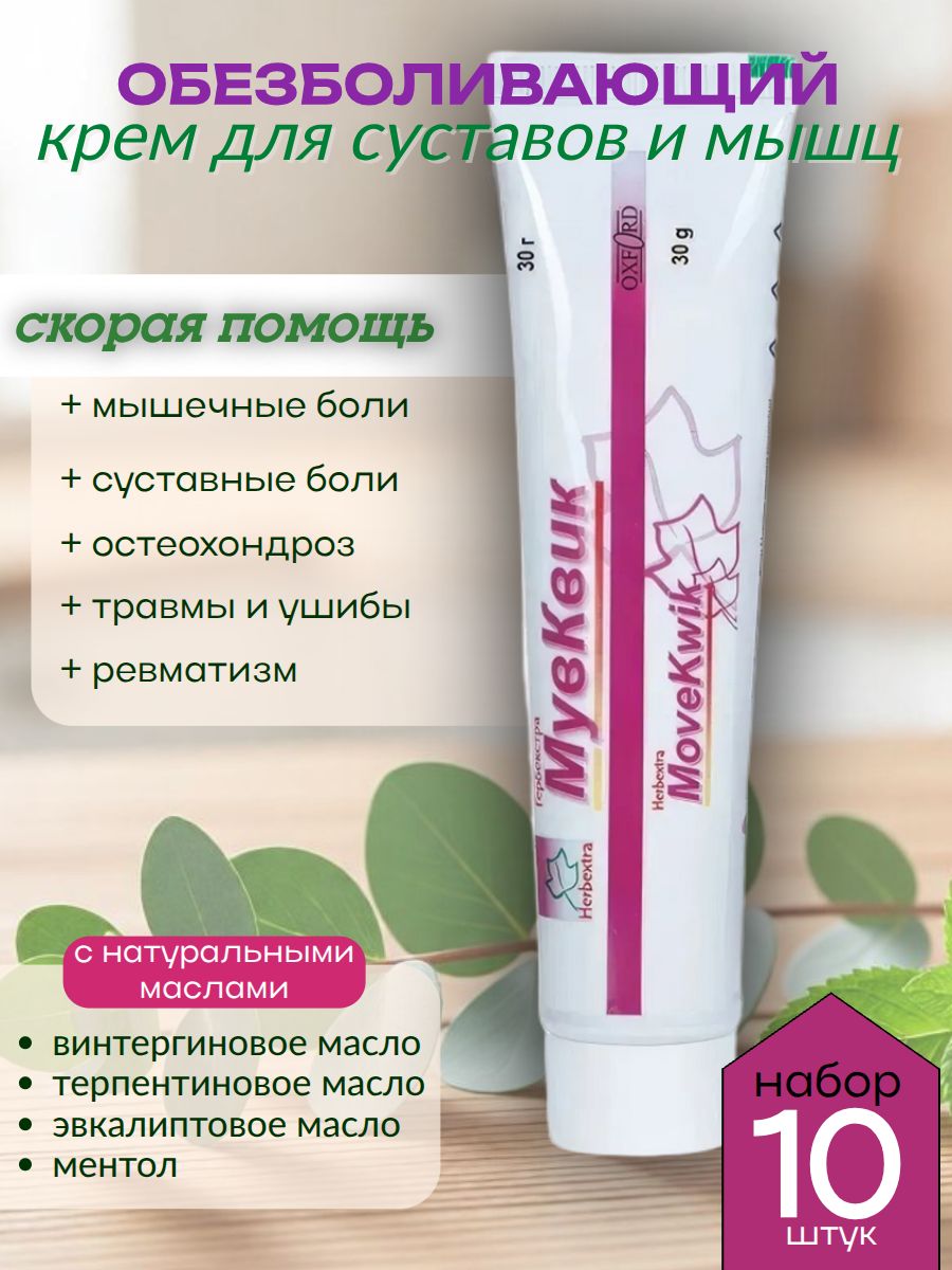 Крем для суставов и мышц разогревающий, обезболивающий для спины, шеи и ног