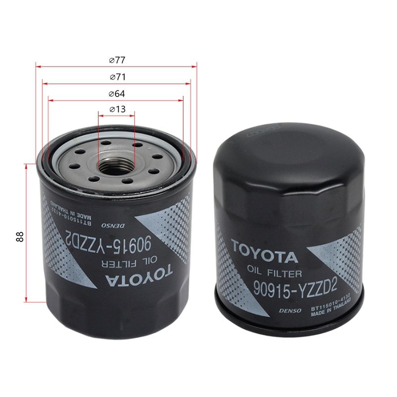Фильтр масляный toyota mz,1-2gd,1-2kd TOYOTA-LEXUS 90915-YZZD2