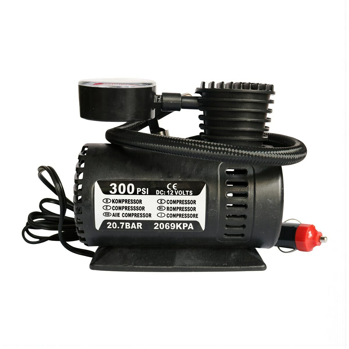 Переносной компрессор для подкачки шин DC 12V 300psi легкий мини воздушный насос для автолюбителей