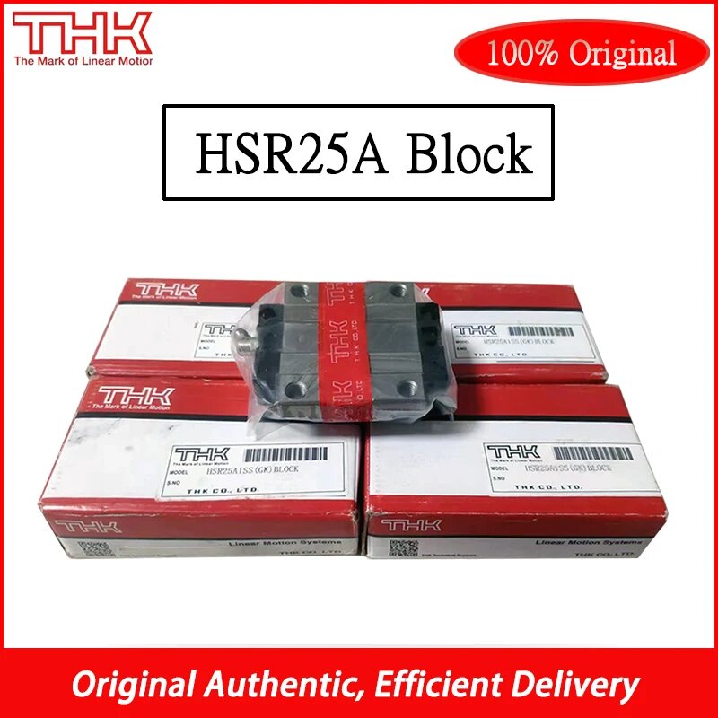 Оригинальный блок THK HSR25A, HSR25A1UU, HSR25A1SSC1(GK), HSA25A1SS, HSR25A1SS GK, рельсовая направляющая, оригинальная линейная направляющая каретка