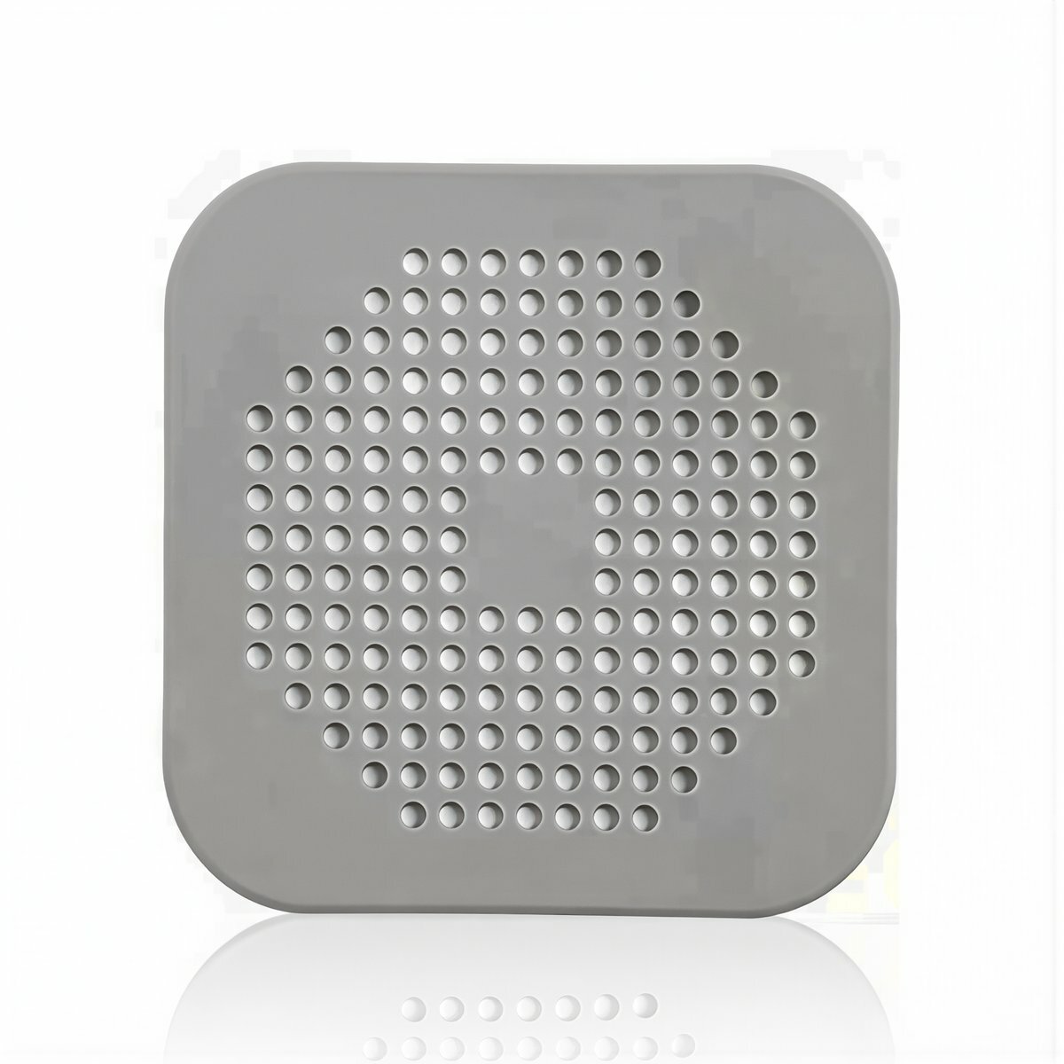 Силиконовый фильтр для слива воды 14.5 см квадратный для мойки ванной задерживает остатки пищи волосы быстрый слив многофункциональный легко моется гибкий бытовой аксессуар
