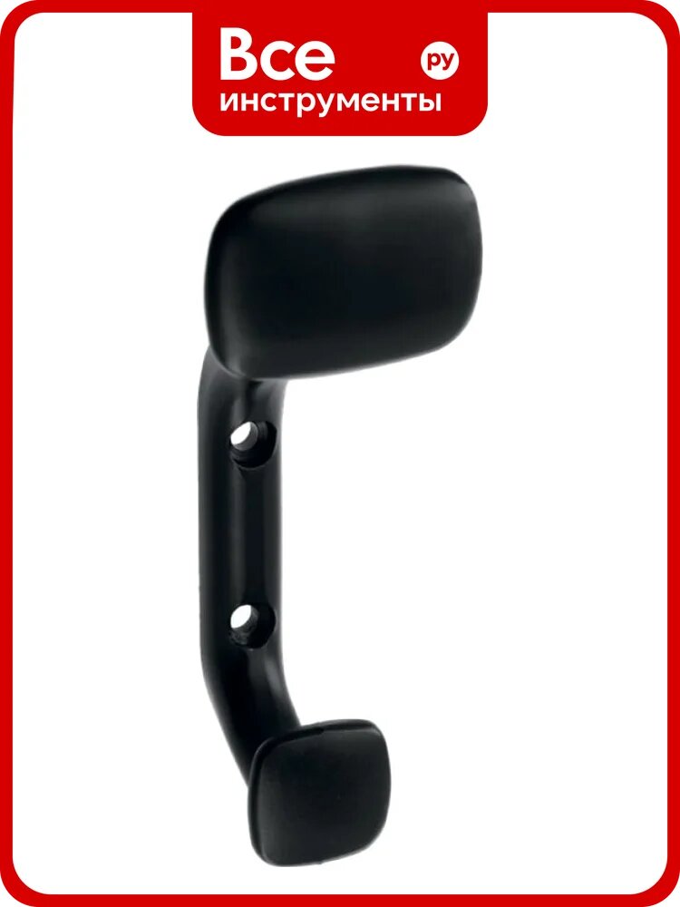 Мебельный крючок GTV TOLEDO C черный матовый WZ-TOLED-C0-20M