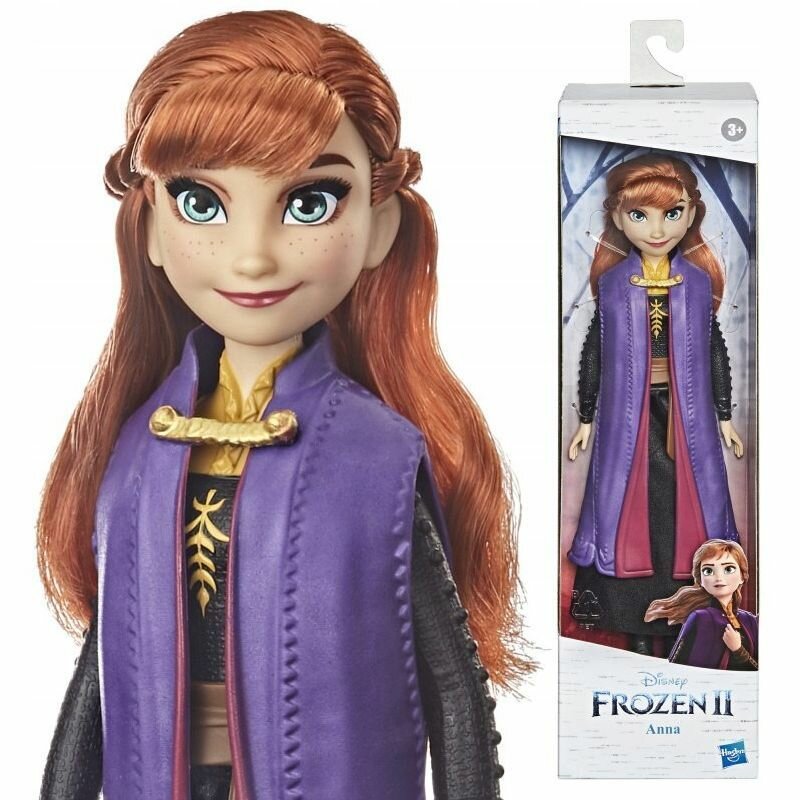 Кукла базовая Hasbro E90235L0 Frozen 2 Анна Холодное Сердце 2, коллекционная, звук, от 3 лет, 28 см, пластик/текстиль