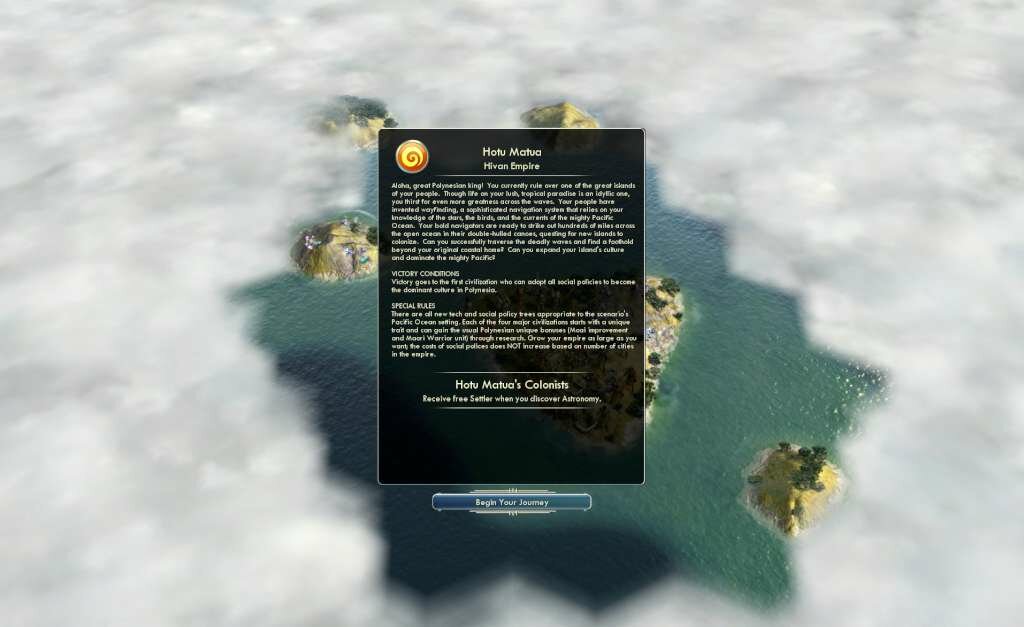 Sid Meier's Civilization V - Polynesian Civilization Pack DLC Steam Ключ