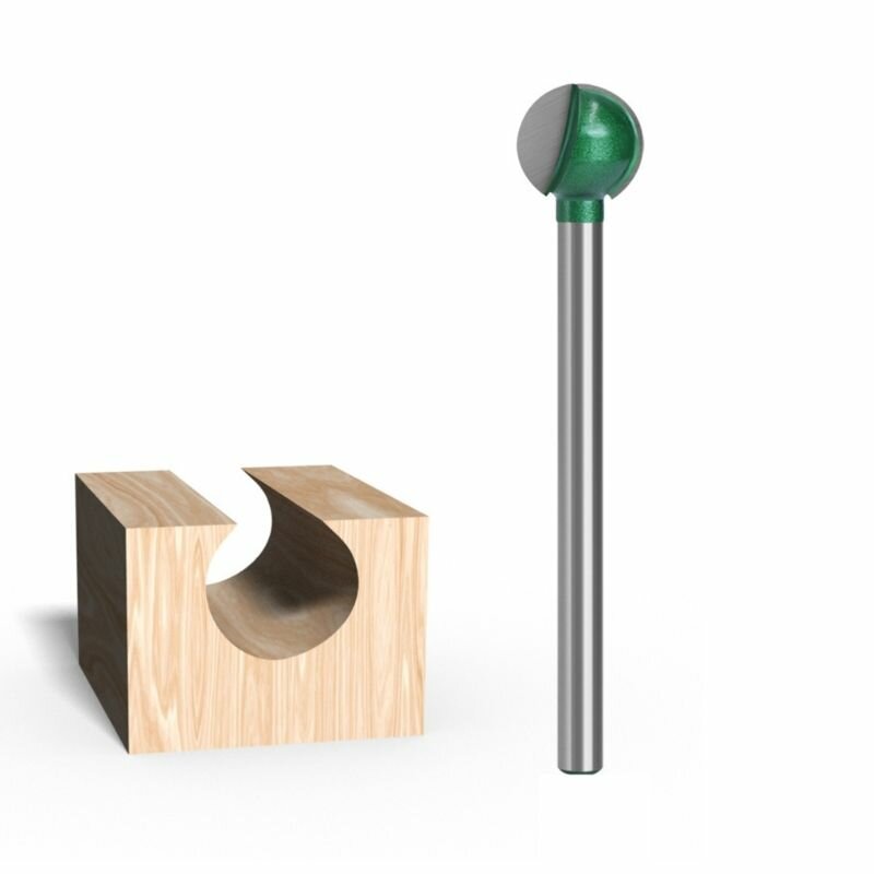 Круглая шаровая фреза с удлиненным хвостовиком, гравировальной шаровой головкой-3x6