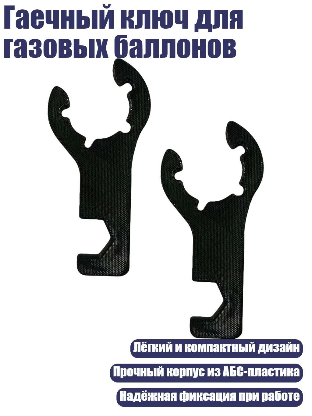 Гаечный ключ для газовых баллонов, Черный