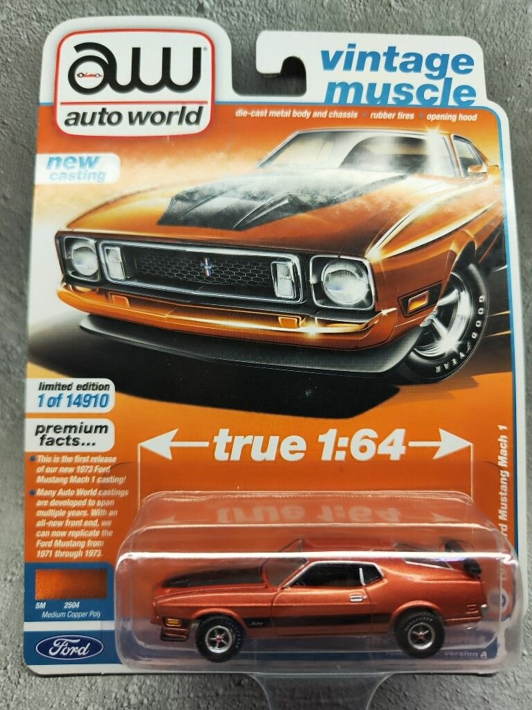 Auto World, литая модель 1:64(FORD MUSTANG)
