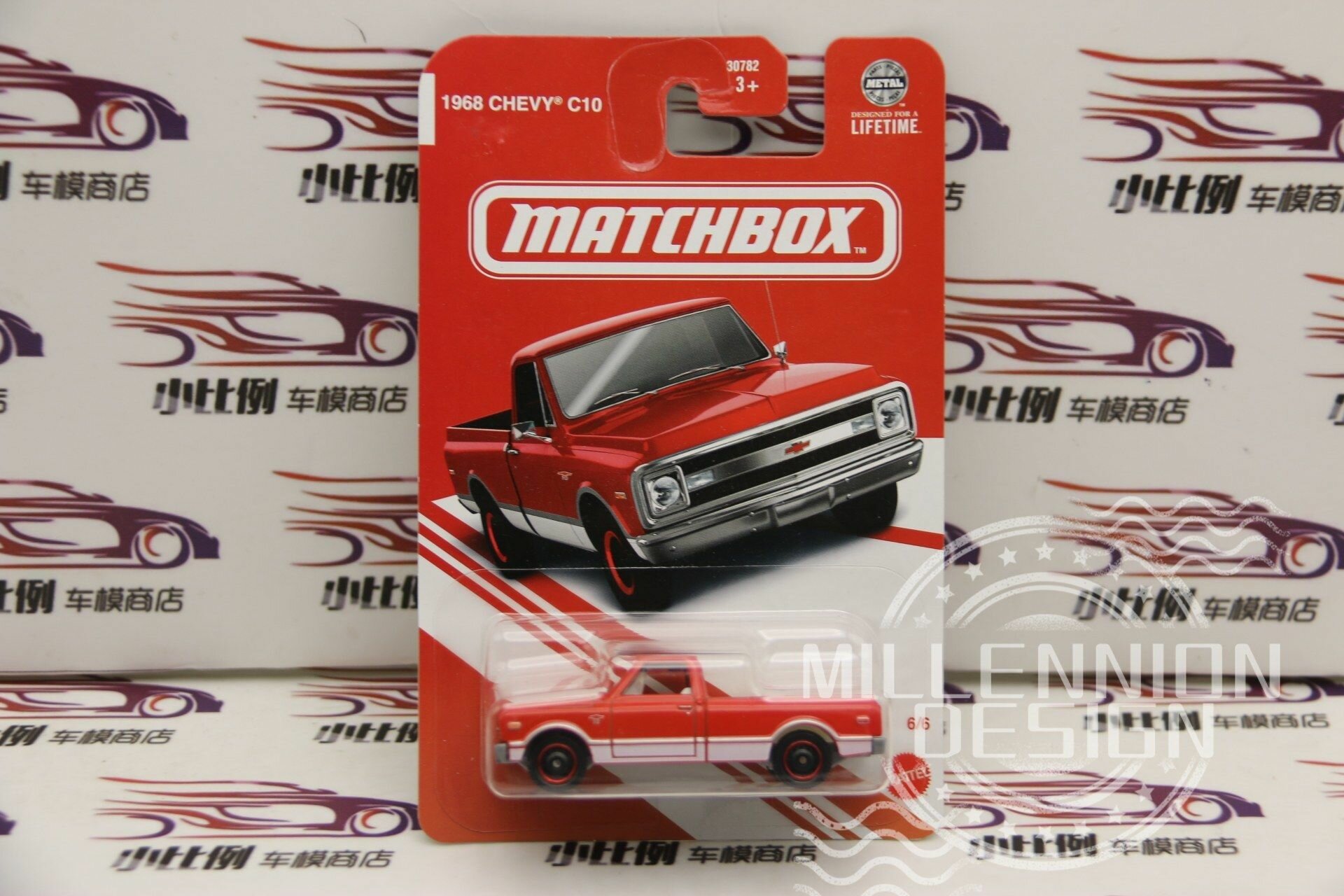 Matchbox 1:64, литой автомобиль, модель машинки(1968 CHEVY C10)
