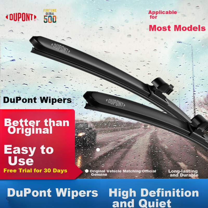 DU PONT Безрамочные стеклоочистители для Honda Accord 2008-2017 и Avancier 2015-2024 Цвет：Улучшенный резиновый лезвие