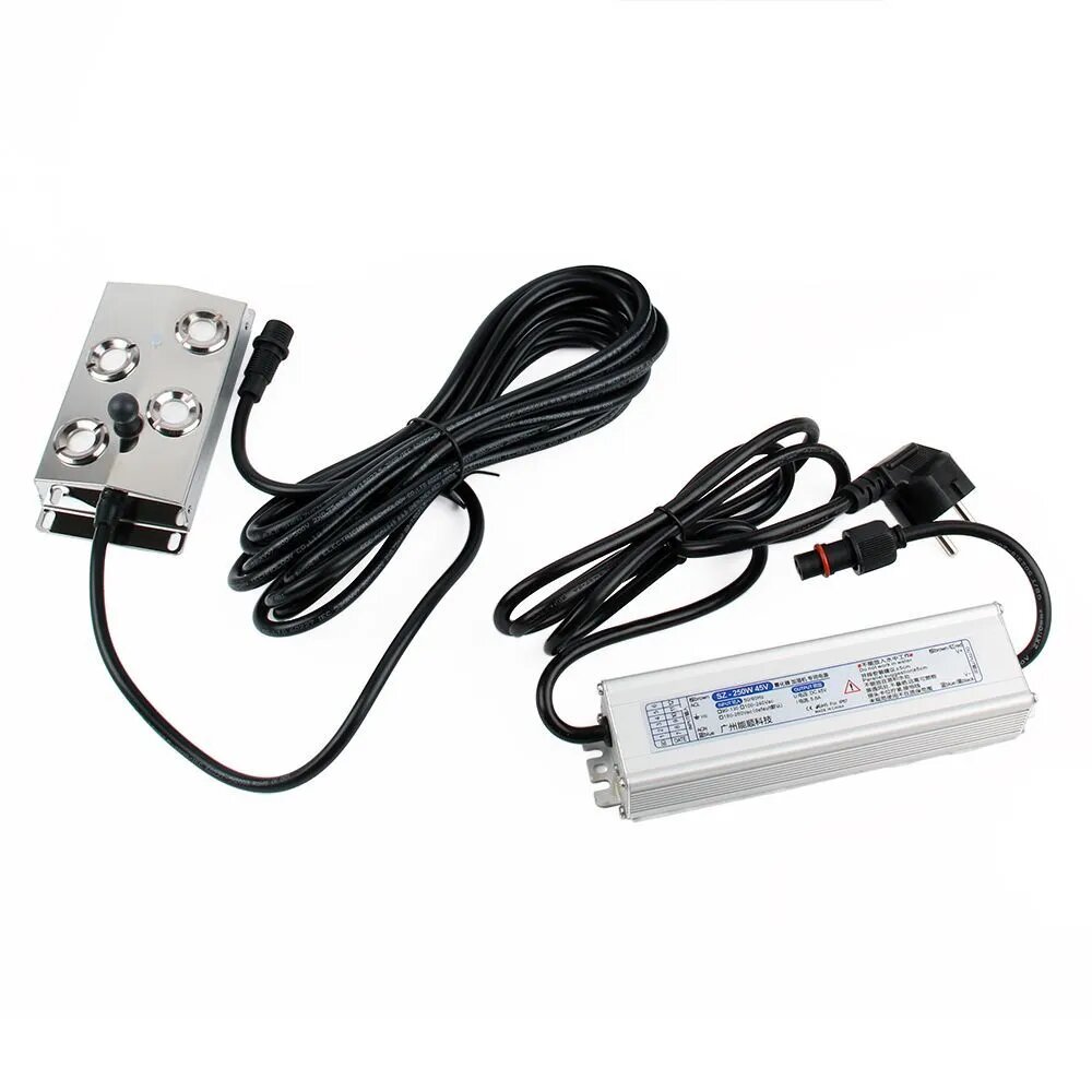 Ультразвуковой распылитель с 4 головками, Генератор тумана для садового ландшафта, Распылительная пластина из нержавеющей стали, Фоггер