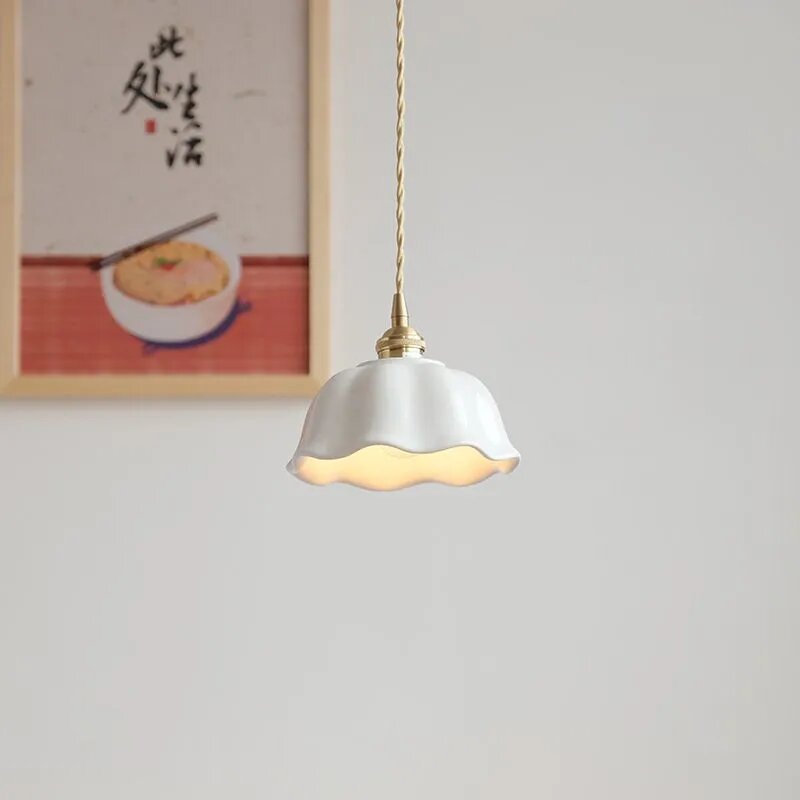 OliverLight Люстра, E27, 12 Вт, керамика, белый, для гостиной — фото 1