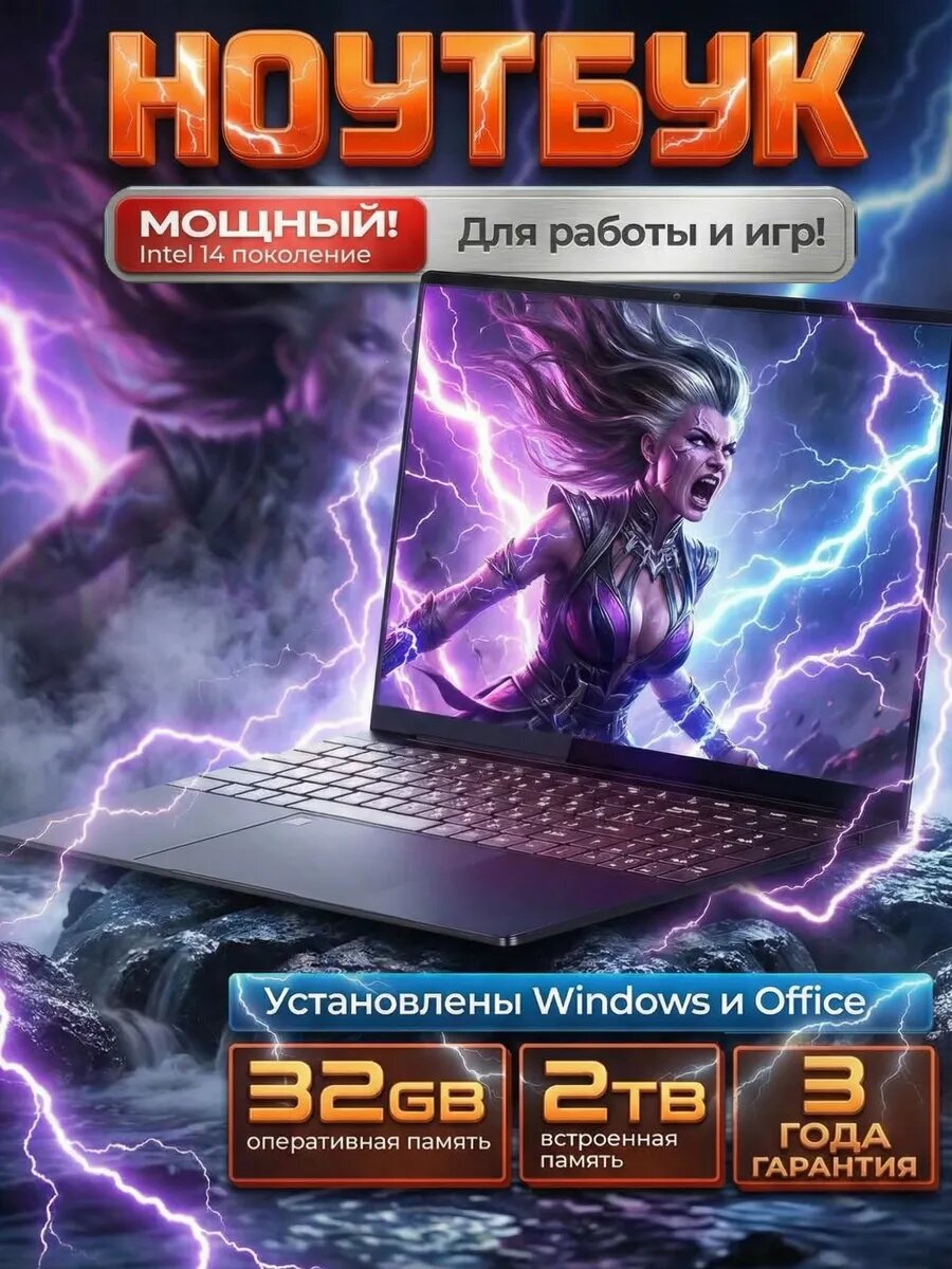 Ноутбук HiGH TECH R739 Intel H-Series RAM 32GB / SSD 2048GB