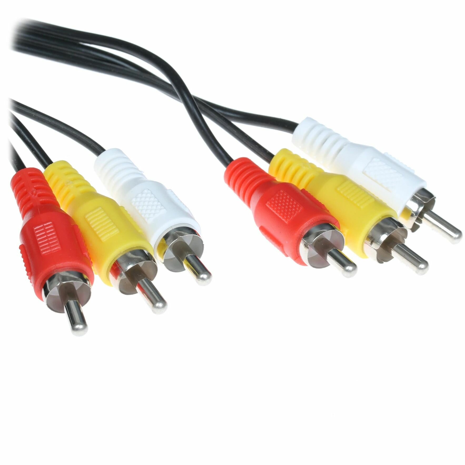 Кабель Aceline 3RCA - 3RCA 5 м черный