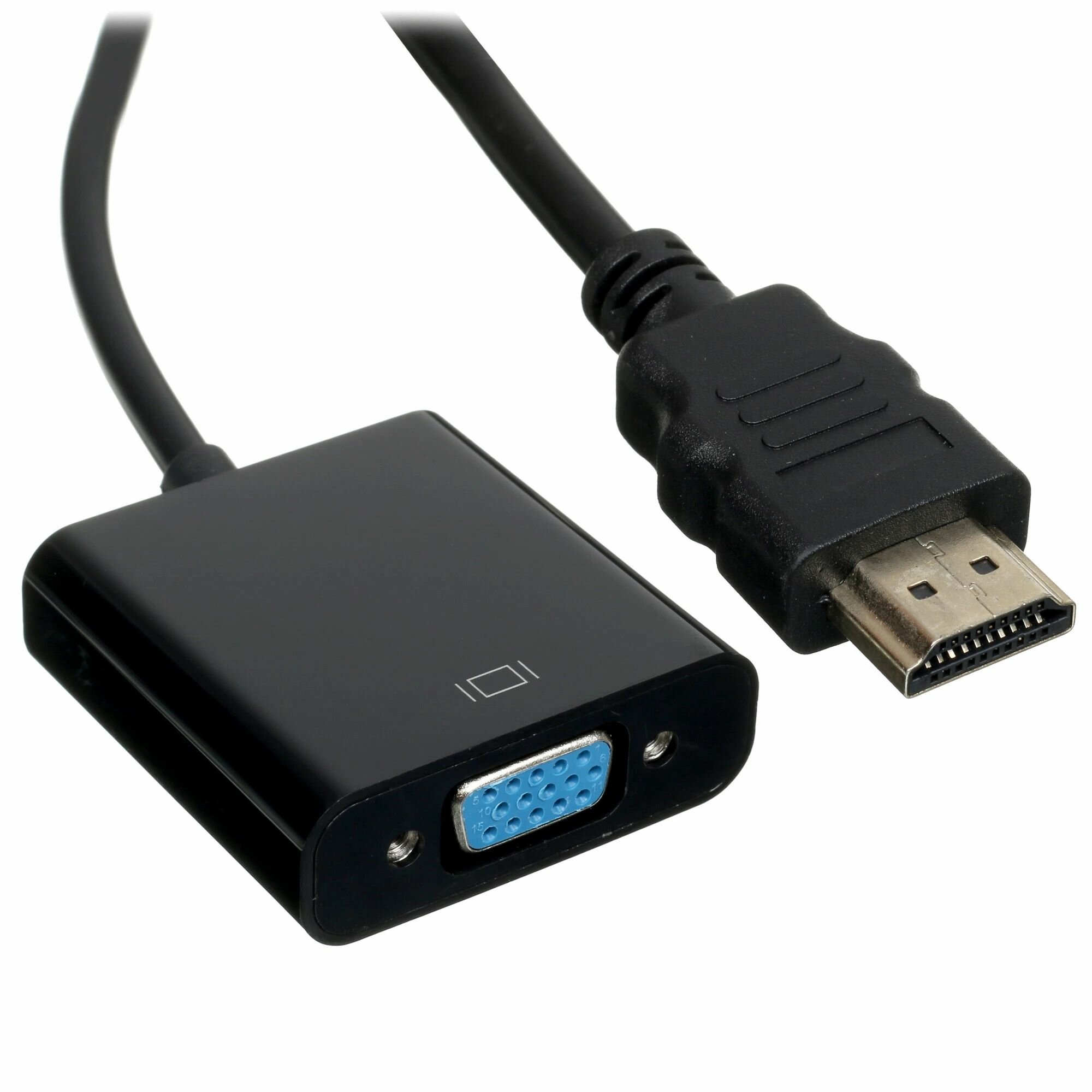 Переходник однонаправленный DEXP HDMI - VGA+Jack 3.5, 0.2 м
