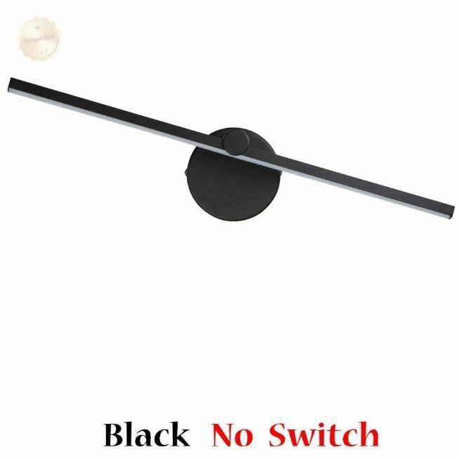 Светильник настенный с выключателем 40 см, 8 Вт Черный