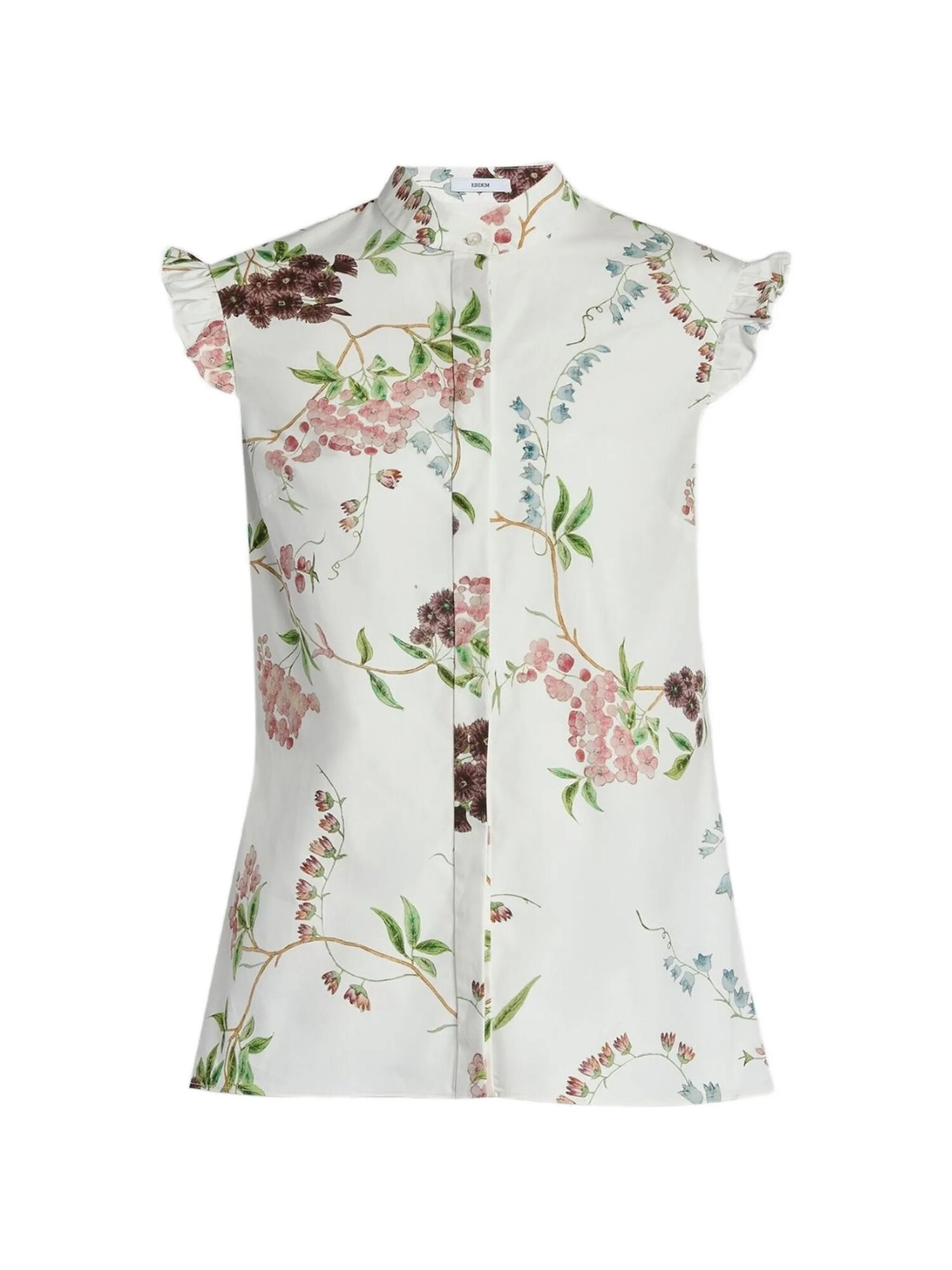 Рубашка Ruffled floral-print shirt