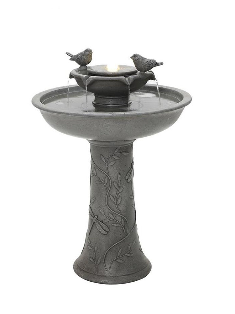 Фонтан Waterfall "Чижик & Пыжик", декоративный, с подсветкой, полистоун, 73x50x50 см