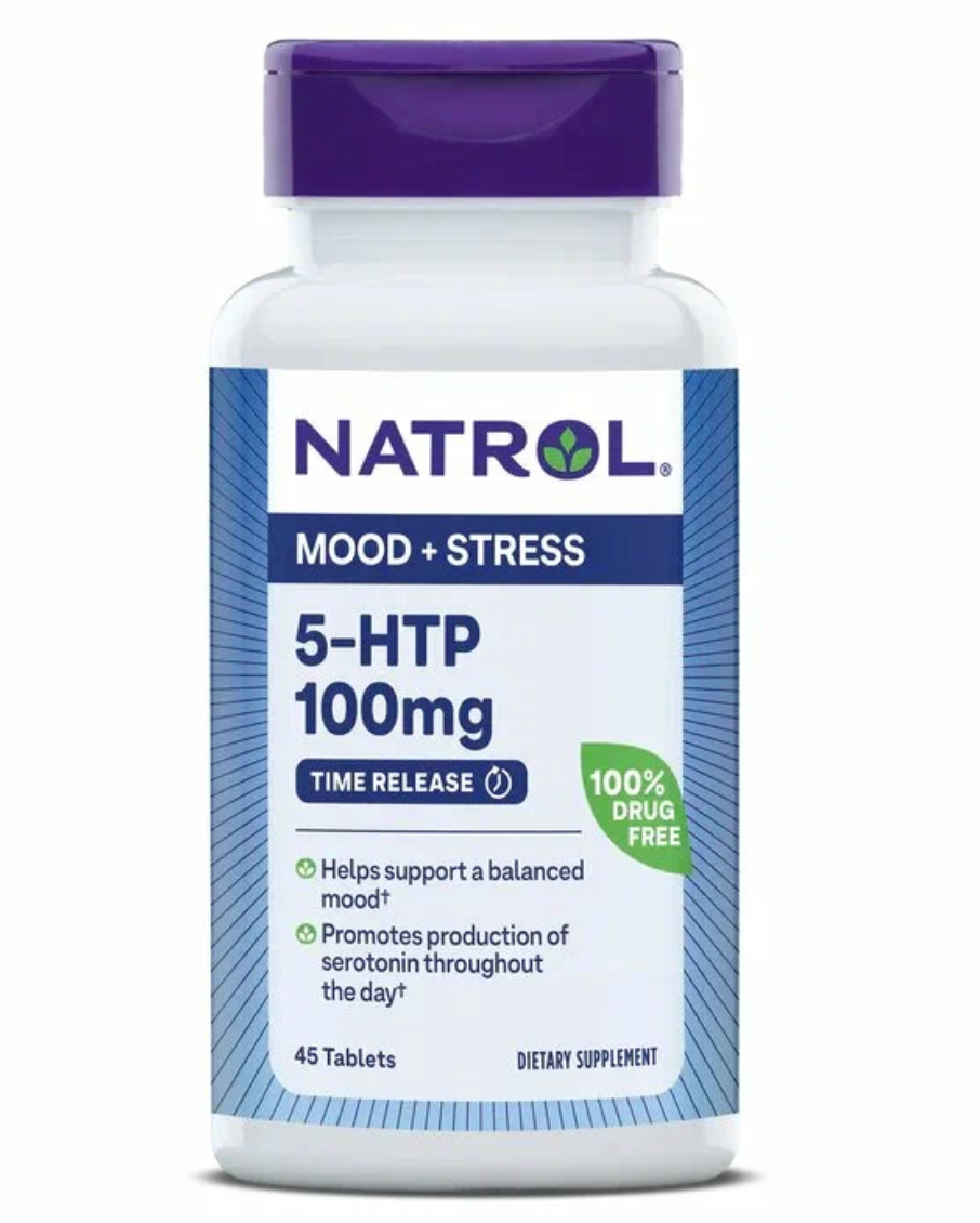 Natrol, 5-HTP, медленное высвобождение, 45 таблеток