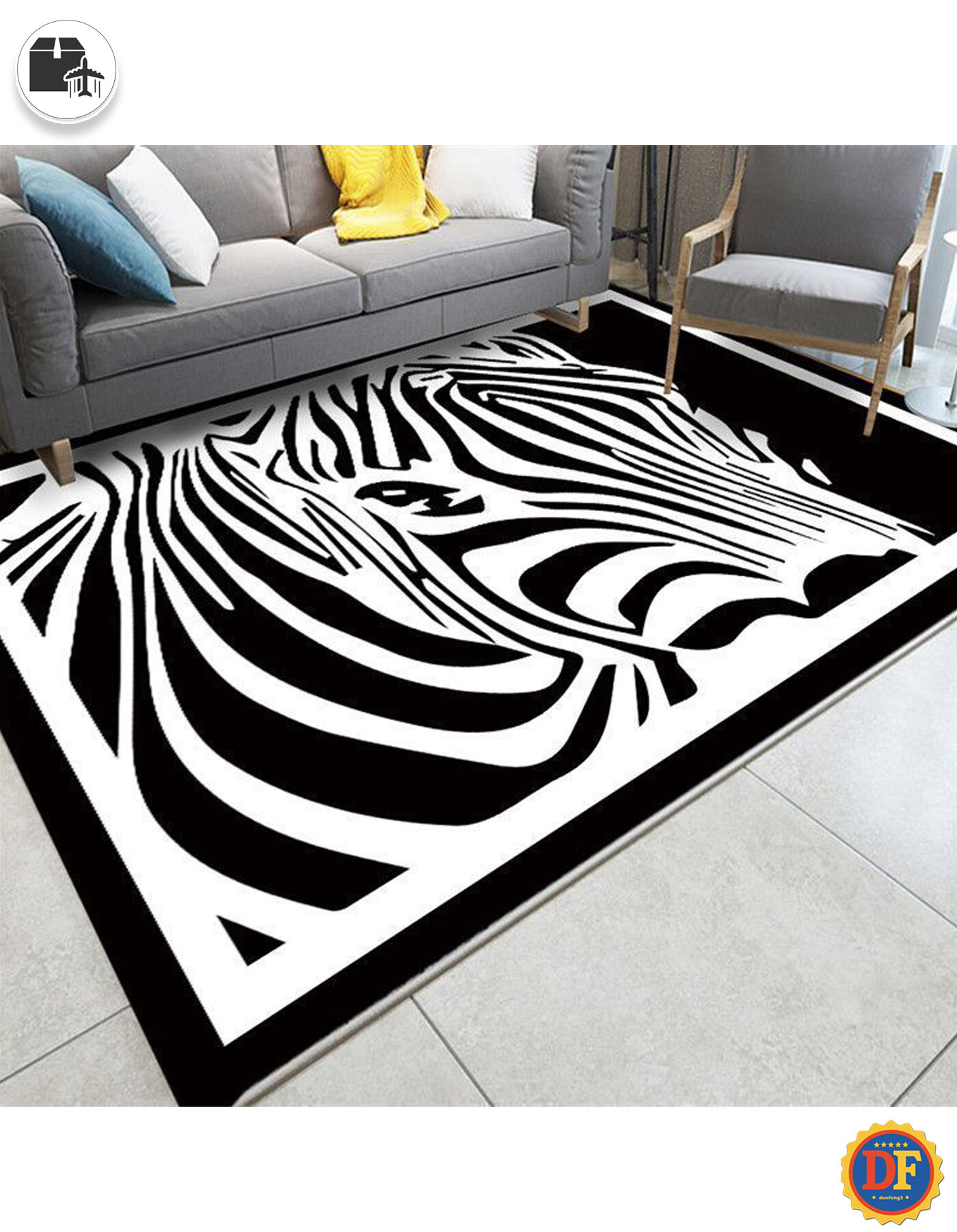 Ковер "Скандинавский Стиль" , прямоугольный, нескользящее основание，160x230CM