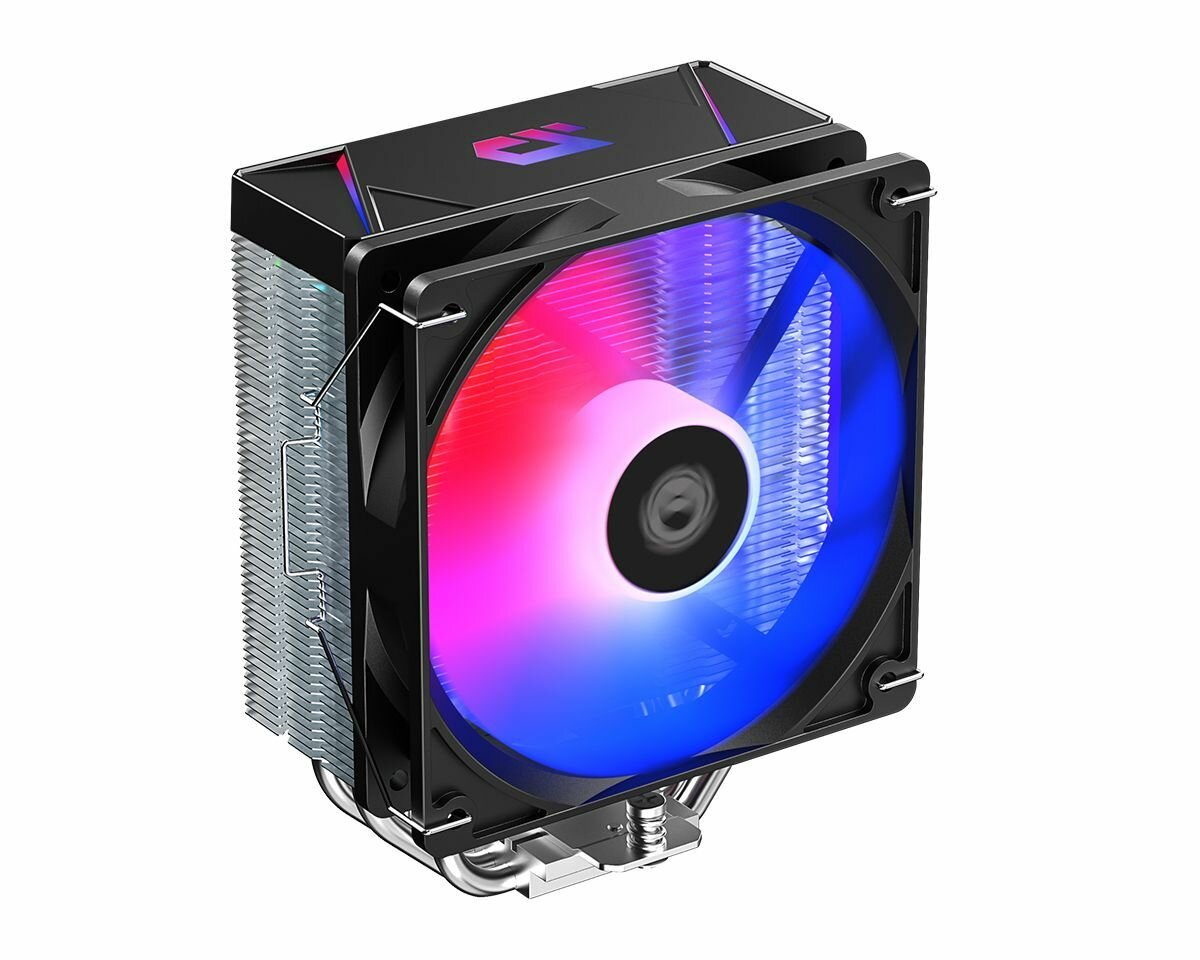 Кулер для процессора ID-COOLING BLITZ X4 LGA1700/1200/115X/AM5/AM4 (TDP 180W, PWM, 4 тепл. трубки прямого контакта, FAN 120mm, Dynamic Multi-Color LED)