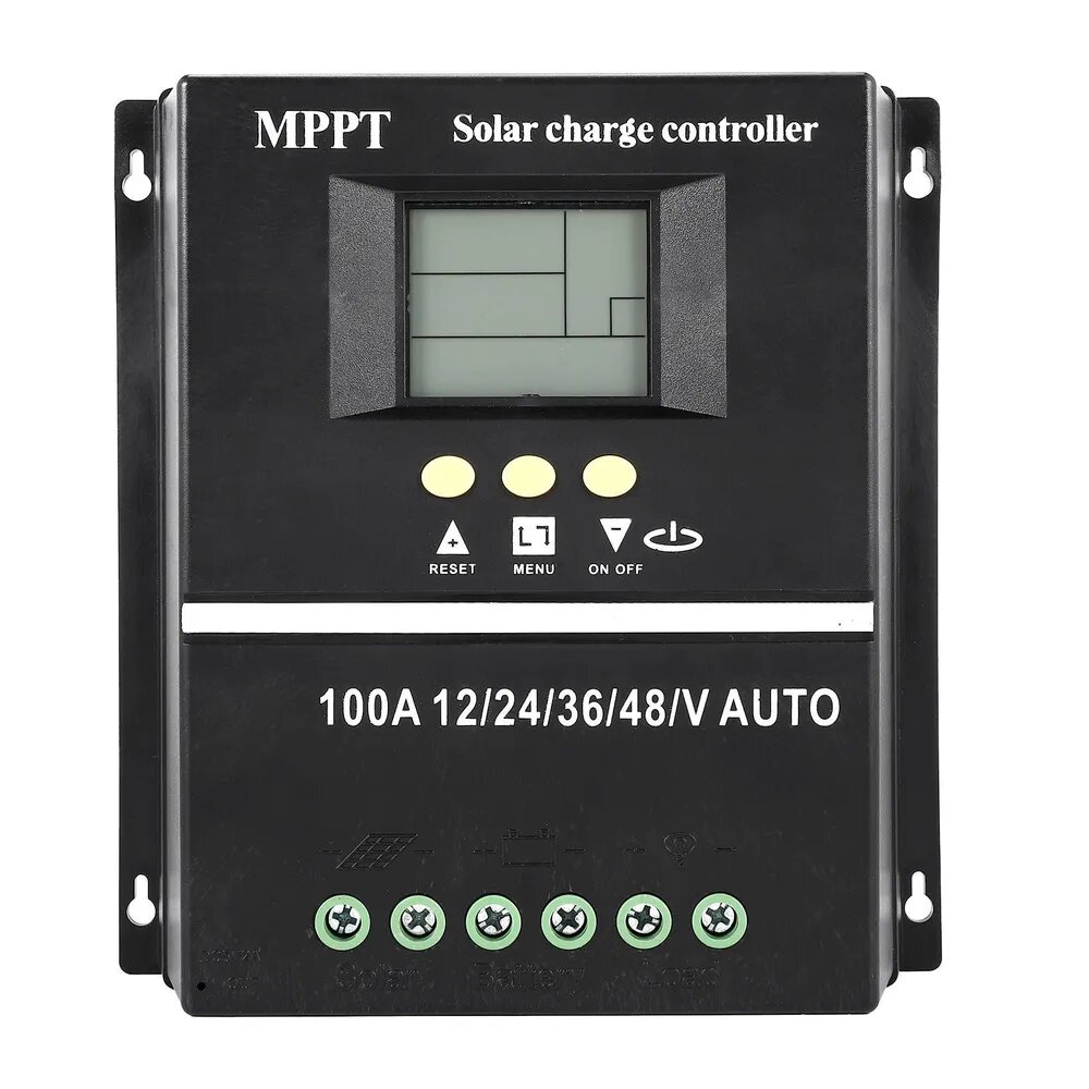 ШИМ 100A 12V 24V 36V 48V авто контроллер заряда солнечной панели