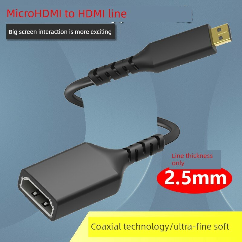 0.2 м адаптер Micro HDMI к HDMI женской, версия HDMI для камер и мониторов