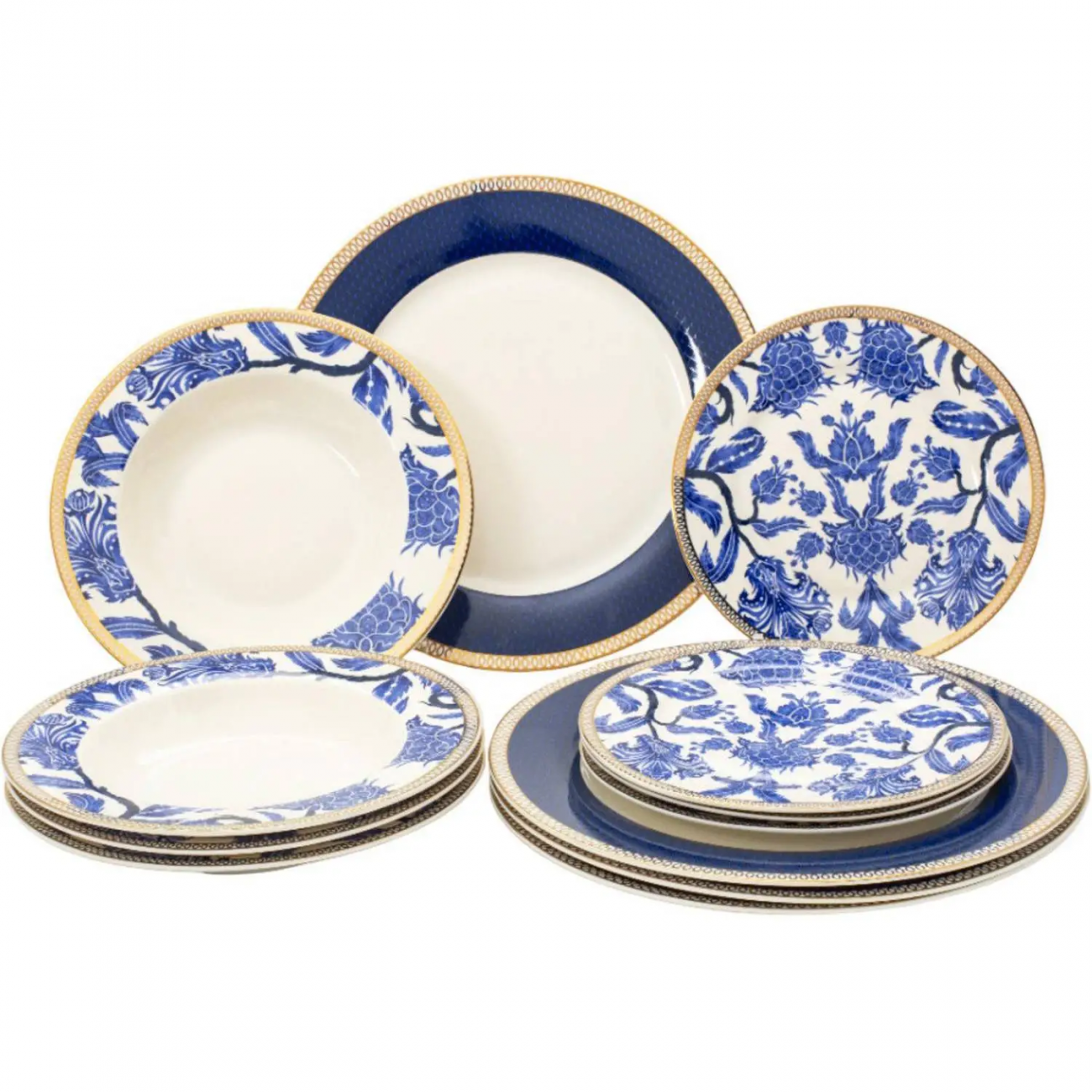 Набор столовой посуды BLUE FLOWER 12пр Fioretta 2366306 TDS136