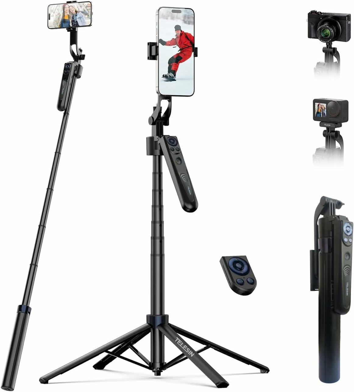 Умный штатив с датчиком движения, слежение за лицом 360