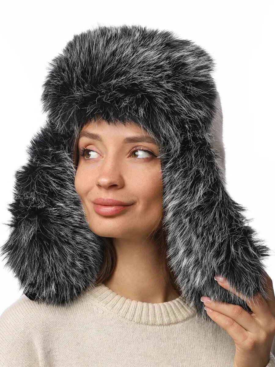 Шапка-ушанка осень-зима 2025/26 для женщин