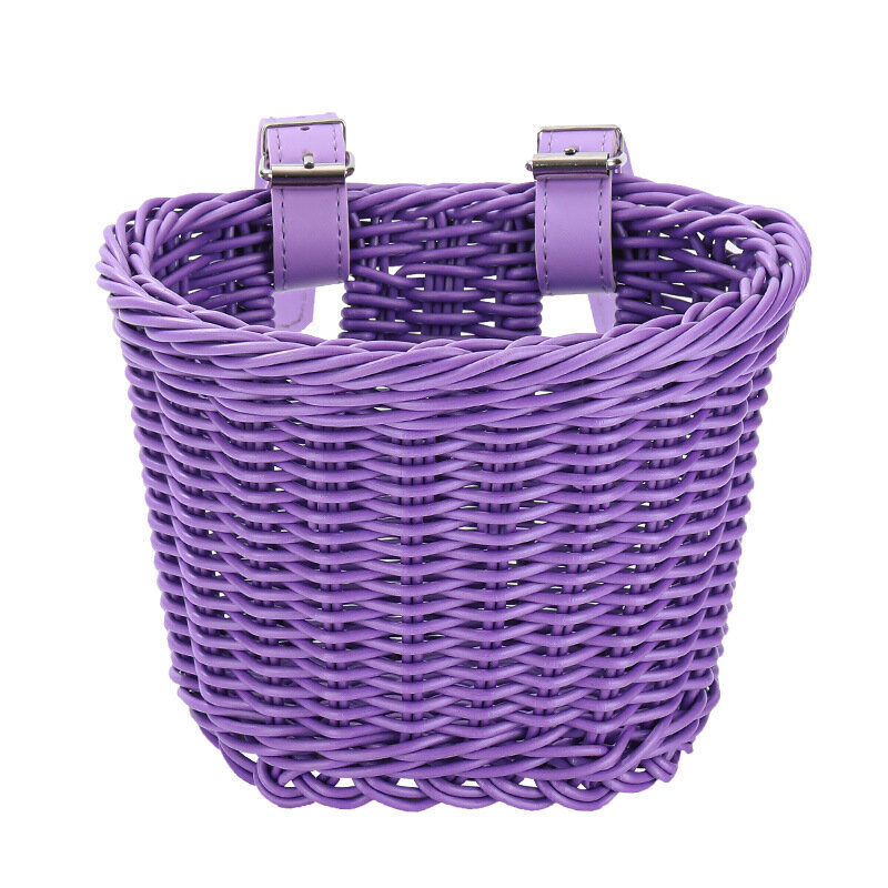 Корзина для велосипеда Classmark универсальная на руль передняя, велокорзина для самоката плетеная, на ремнях