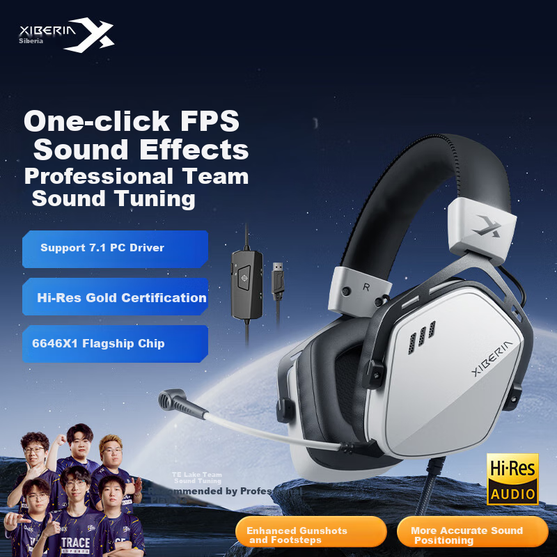 XIBERIA K03 Проводная USB 7.1-канальная игровая гарнитура для FPS - Овэр-ир компьютерные наушники с линейным