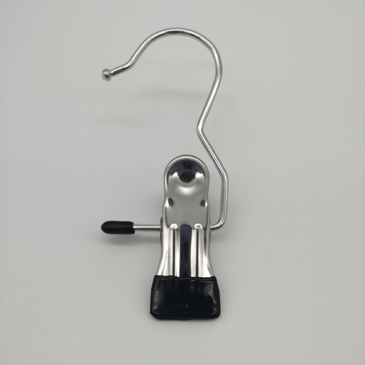 Нержавеющие крючковые зажимы для стирки и сушки белья дома и на балконе, одиночный комплект, цвет черный