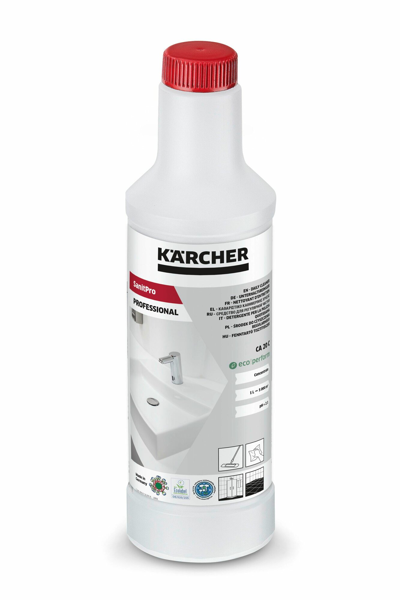 Пустая бутылка Karcher CA 20 CD Eco (6.295-714.0), 0.5 л, подходит к SurfacePro CA 30 R eco! perform