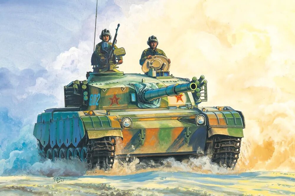 HobbyBoss 82463 1/35 Китайский основной боевой танк ZTZ96 Сборная модель