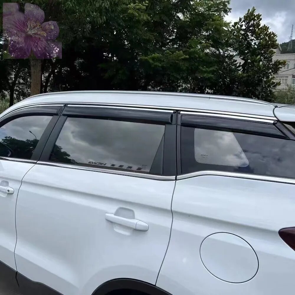 Дефлектор для окон Belgee X70 Atlas Pro 6 шт. Акриловые накладные дефлекторы для передних и задних дверей