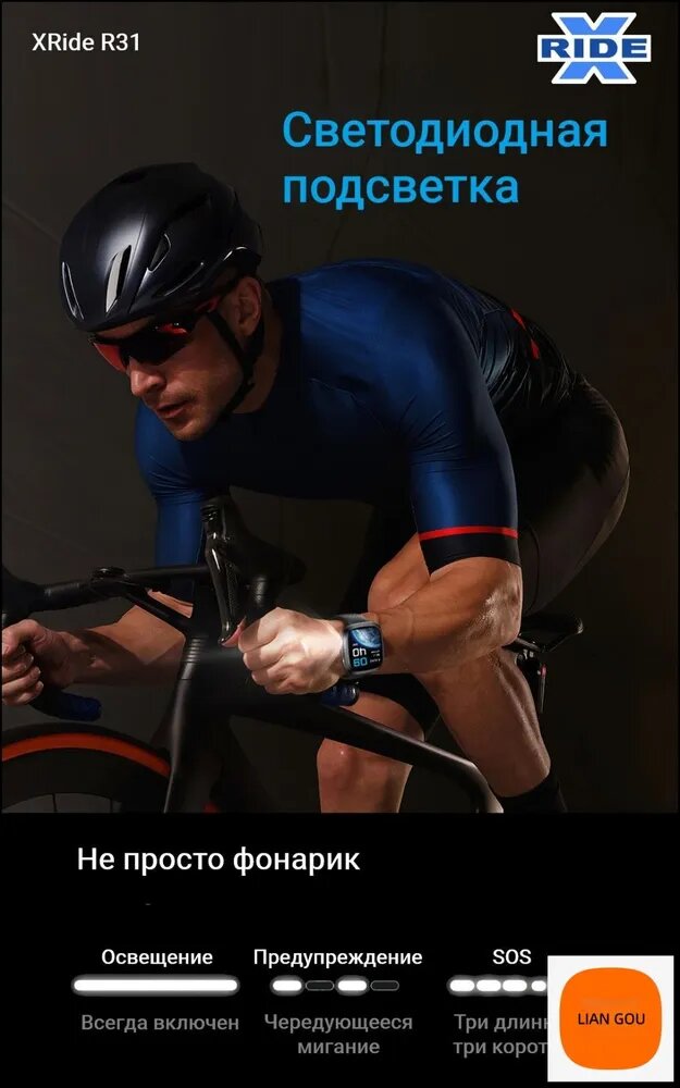 Смарт-часы XRide K31 Квадратный дизайн Тонометр Bluetooth звонки Черный матовый Китай — фото 1