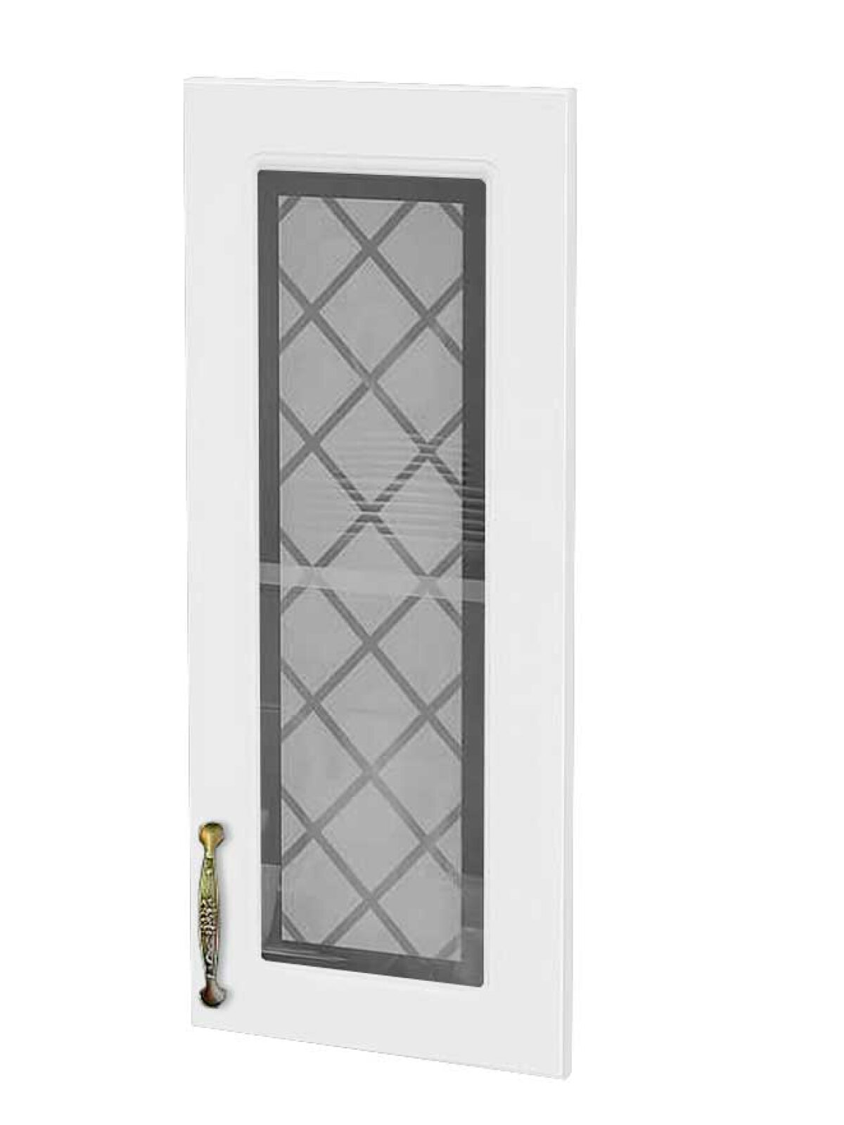 Кухонный фасад Ф-95 дуб белый (Модена) Huge Mebel. Ширина 334 Высота 712. Кухонные фасады