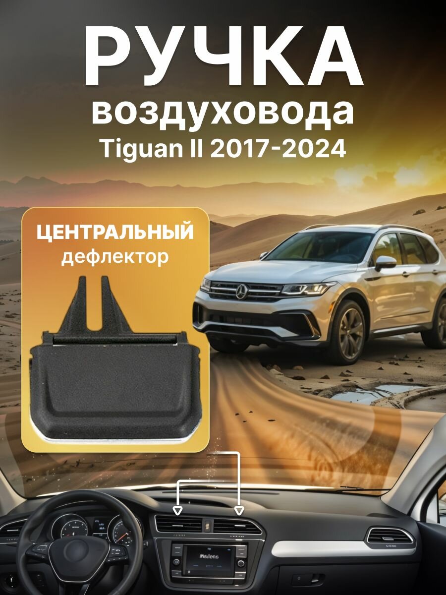Ручка дефлектора воздуховода центральная для Vollkswagen Tiguan II