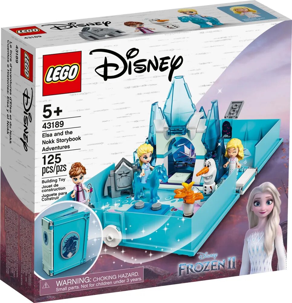 Лего Disney серия, LEGO 43189 Книга сказочных приключений Эльзы и Нока, lego конструктор для мальчика, лего для девочек
