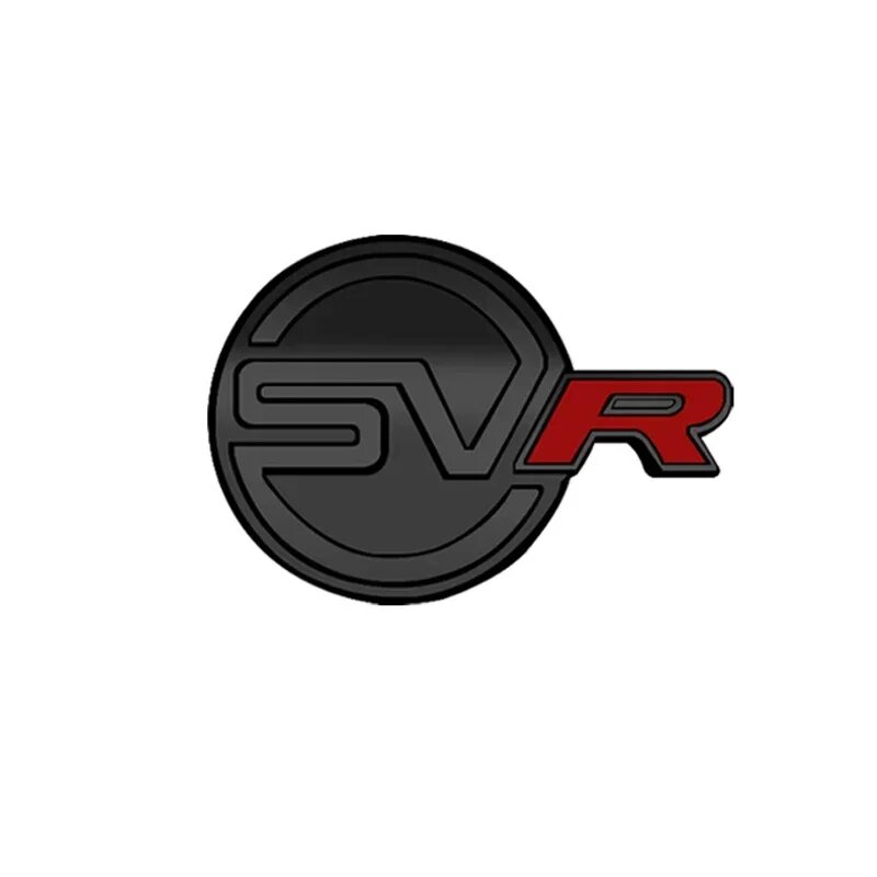 Наклейка Land Rover SVR, черная, для Discovery, Velar, Range Rover, Defender, Freelander, Evoque