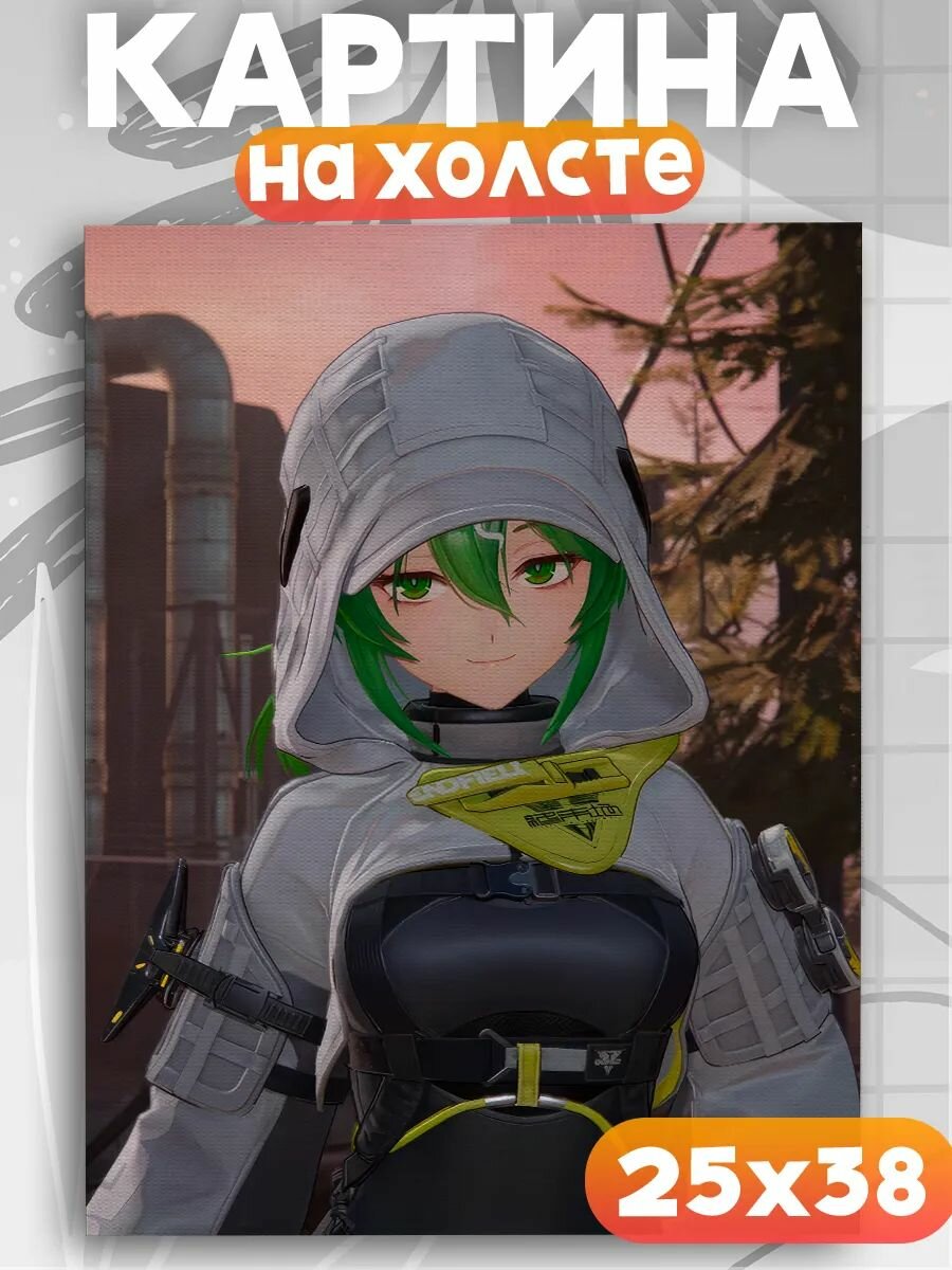 Картина на стену Arknights Endfield, на подрамнике, 1шт, 38х25 размер.