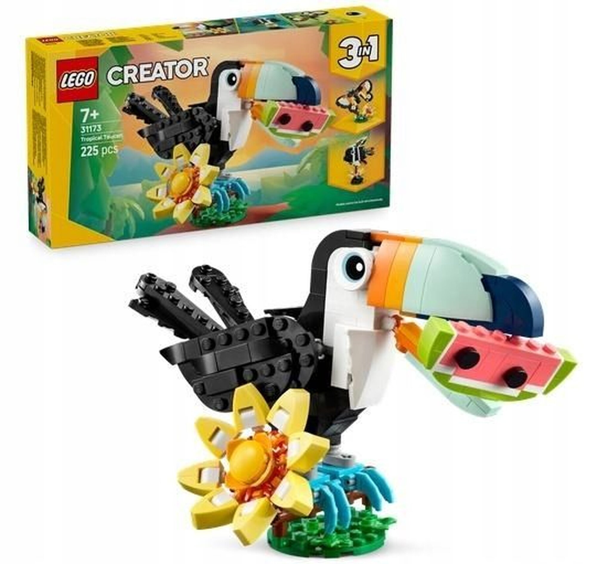 Конструктор LEGO 31173 CREATOR Тропический тукан 3в1, 225 деталей