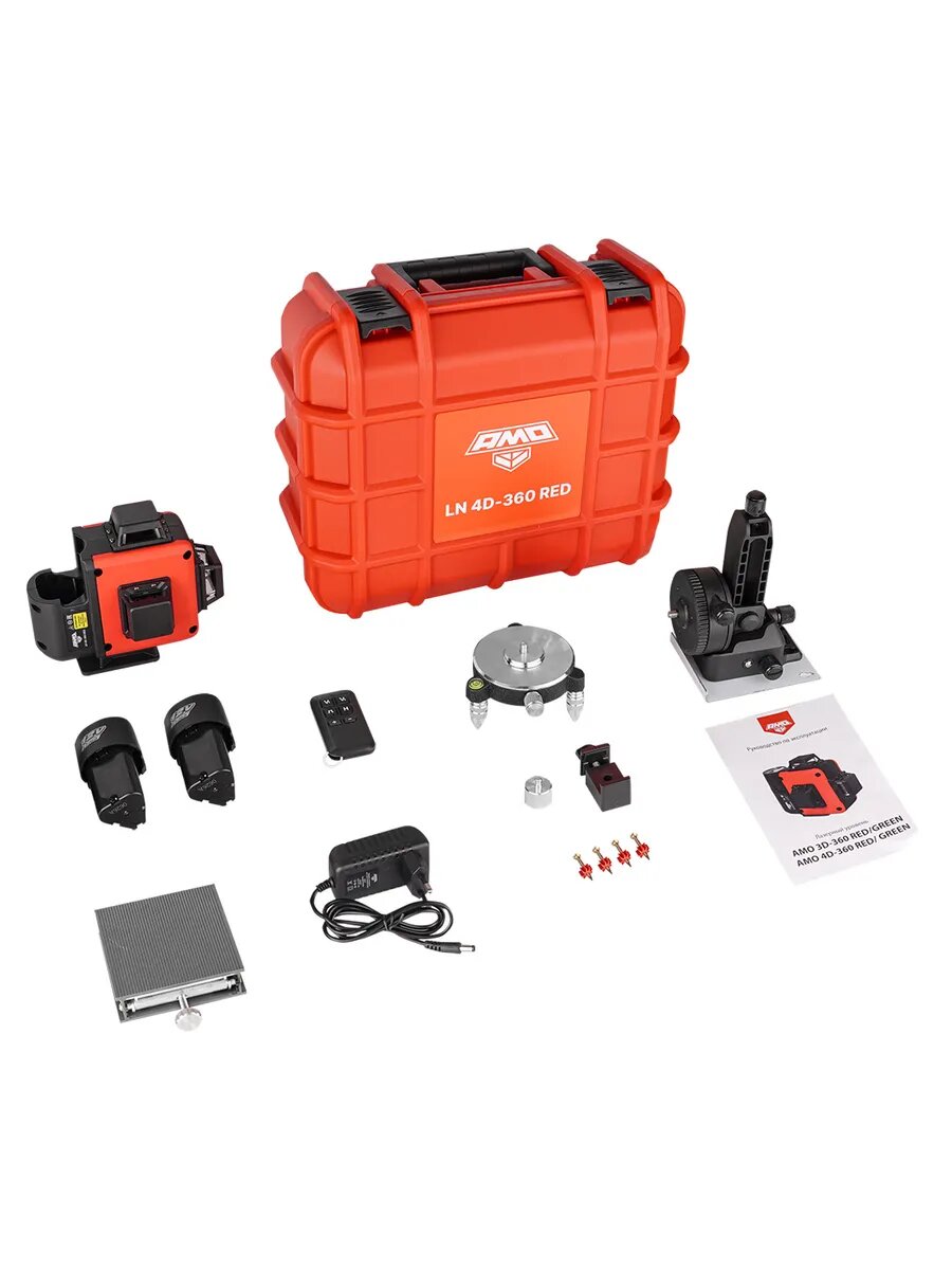 Лазерный уровень LN 4D-360 Red
