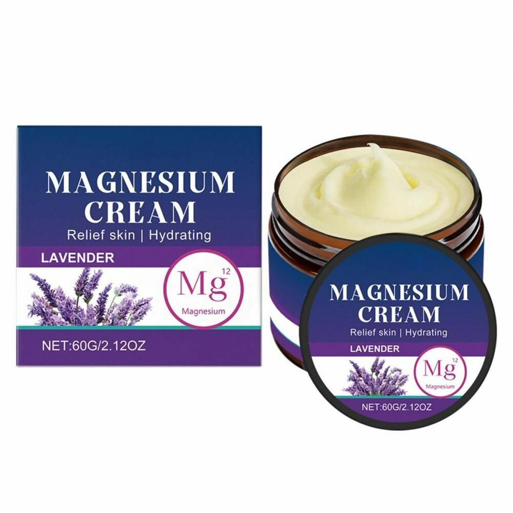 60 г успокаивающего крема с магнием для тела, для снятия дискомфорта в запястьях и коленных суставах, массажный крем