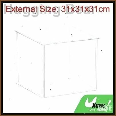Акриловый прозрачный куб 31x31x31 см для бестселлер коллекций с защитой от пыли